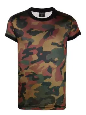 Jean Paul Gaultier 2000s Camouflage T-shirt - Brown