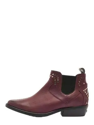 Zadig&Voltaire Thylana Stud-embellished Cowboy Boots - Red