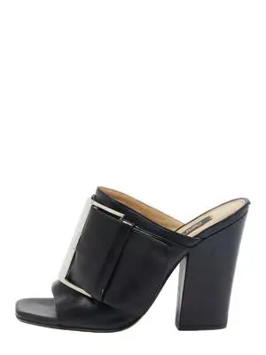SERGIO ROSSI Vintage 110mm Buckled Sandals - Black