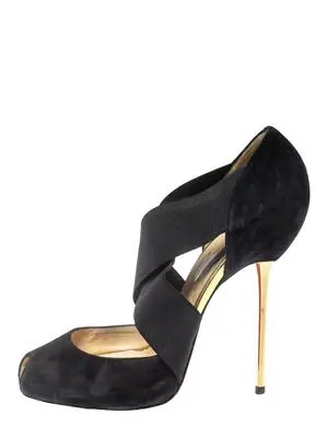 CHRISTIAN LOUBOUTIN 90mm Criss-cross Pumps - Black
