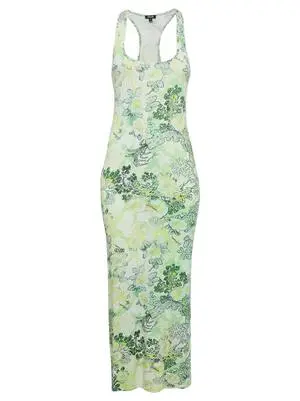 Just Cavalli Vintage Printed Maxi Dress - Green