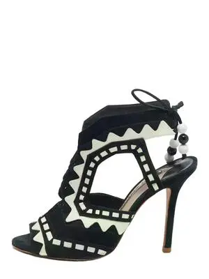 SOPHIA WEBSTER Cut-out Lace Sandals - Black