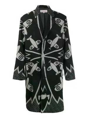 WALTER VAN BEIRENDONCK 2005/06's Weird Midi Coat - Black