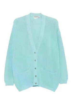 FERRAGAMO 1980s Button-detailed Cardigan - Blue