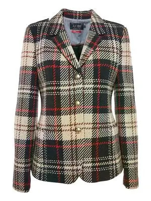 ARMANI Armani Vintage Plaid Tweed Jacket
