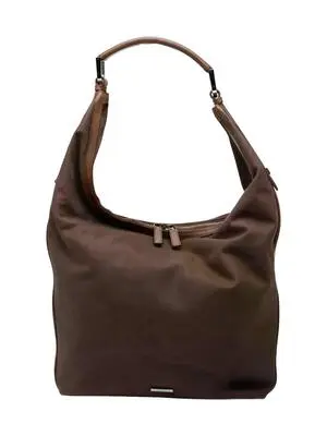 Gucci Canvas Web Shoulder Bag - Brown