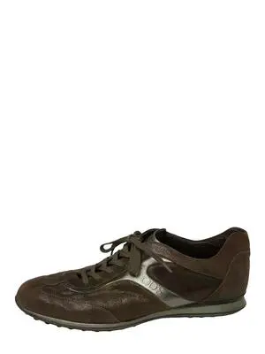 TOD'S Suede Lace-up Sneakers - Brown