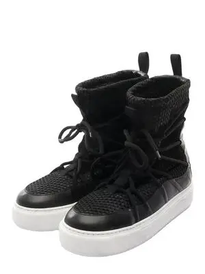 Dior Mesh Detail Boots - Black