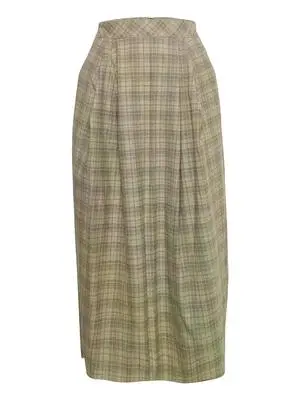 ROKSANDA Plaid Pleated Skirt