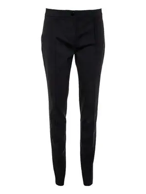 Burberry Tailored Wool-blend Trousers - Black
