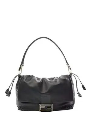 Fendi 2020s Large Mamma Bucket Shoulder Bag - Black