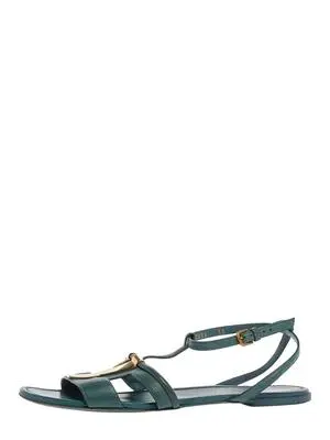 SAINT LAURENT Leather Ycon Sandals
