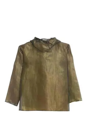 ISSEY MIYAKE 2000s Silk Blouse