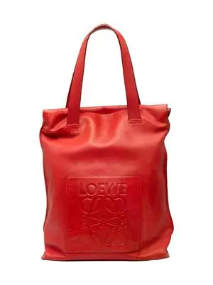 Loewe Anagram Shopper Tote Bag - Red