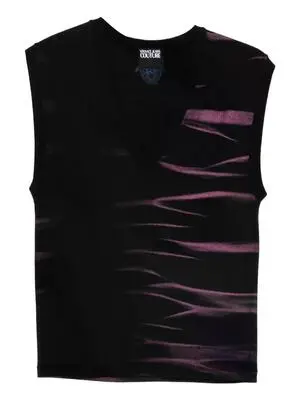 Versace 2000s Medusa-embroidered Tank Top - Black