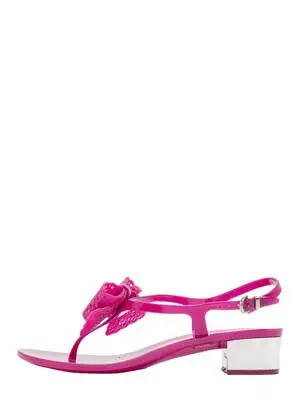 FERRAGAMO Bow-detail Sandals - Purple