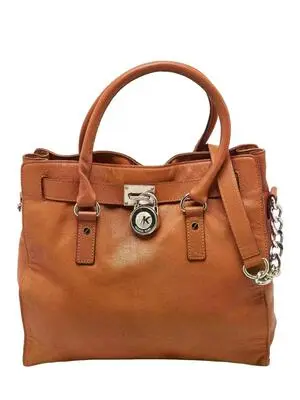 Michael Kors Hamilton Leather Tote Bag - Brown