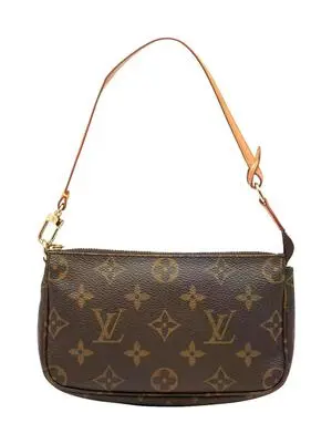 LOUIS VUITTON 2003 Monogram Mini Pochette Accessoires Handbag - Brown