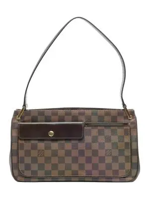 LOUIS VUITTON Damier Ebene Aubagne Shoulder Bag - Brown