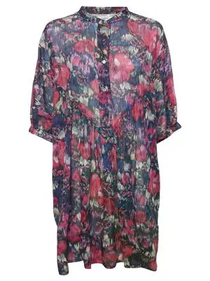 ISABEL MARANT VINTAGE Vintage Floral-print Cotton Dress - Pink