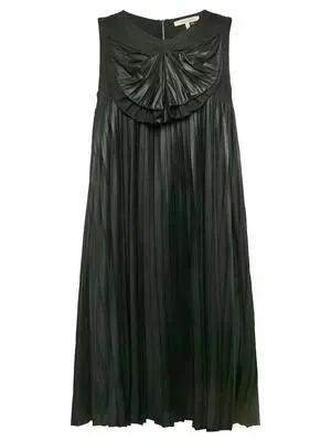 See By Chloé Vintage Bow-detail Pleated Dress - Black