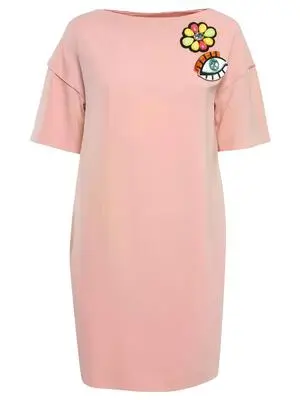 Moschino Appliqué-detail Dress - Pink