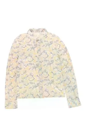 Prada 2000s Floral-print Shirt - Yellow
