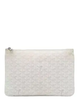 Goyard 2015 Goyard Ine Senat MM Clutch Bag White
