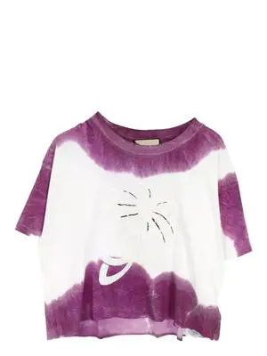 Gucci 2010s Sequin-embellished T-shirt - White, Purple
