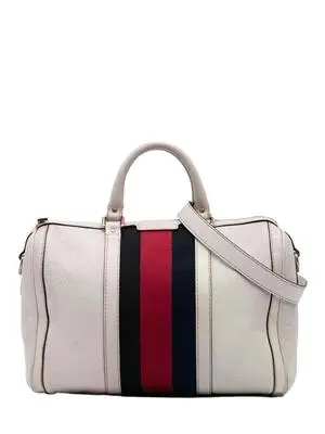 Gucci Medium Web Joy Boston Bag - White