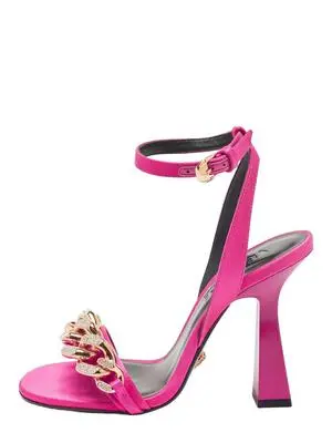 Versace 100mm Chain-detailed Sandals - Pink