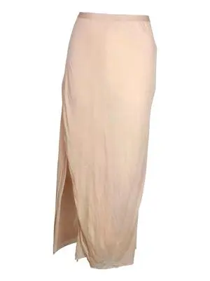 Rick Owens Side-slit Midi Skirt - Neutrals