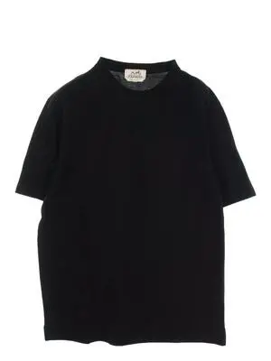 Hermès 2010 Logo-embroidered T-shirt - Black