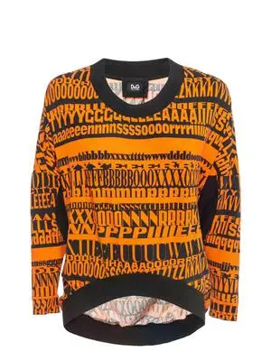 Dolce & Gabbana Text-print Sweatshirt - Orange