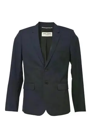 Saint Laurent Single-breasted Blazer - Blue