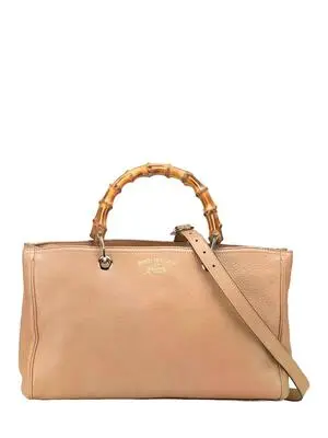 Gucci Bamboo Shopper Satchel - Brown