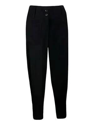 Emporio Armani Patch-pockets Tapered Trousers - Black