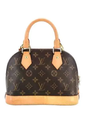 LOUIS VUITTON Alma Handbag Monogram Canvas Bb - Brown