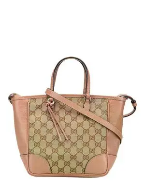 Gucci Gg Canvas Bree Satchel - Brown