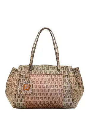 Fendi 2000-2010 Zucchino Grande Pillow Tote Bag - Brown