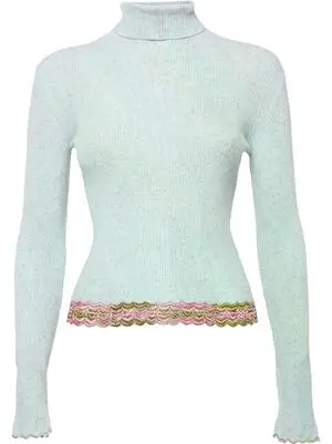 Missoni Ribbed-knit Jumper - Blue