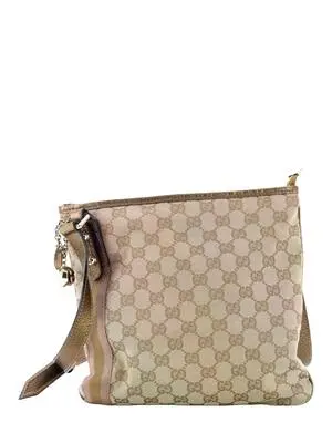 Gucci Jolicoeur Messenger Bag Gg Canvas Crossbody Bag - Neutrals