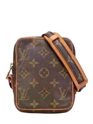 LOUIS VUITTON 1988 Monogram Mini Danube Crossbody Bag - Brown