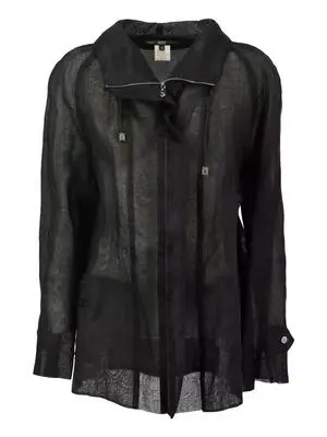 Gianfranco Ferre Semi-sheer Jacket - Black