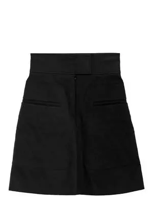 Dior Quilted A-line Skirt - Black