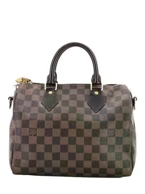 LOUIS VUITTON Speedy Bandouliere Damier 25 Satchel - Brown