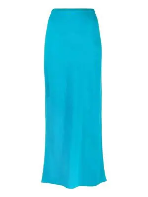 Gianfranco Ferre 1990s Handkerchief Hem Maxi Skirt - Blue