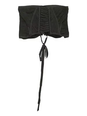 Dolce & Gabbana Tulle Corset Top - Black