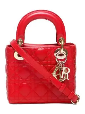 Dior Pre-owned Mini Lady Handbag - Red