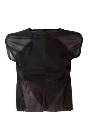 MAISON MARGIELA Fitted Sheer Top - Black